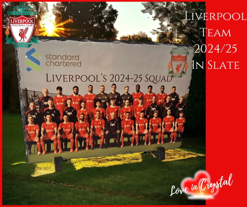 Liverpool Team for season 2024/2025 in slate – Love in Crystal